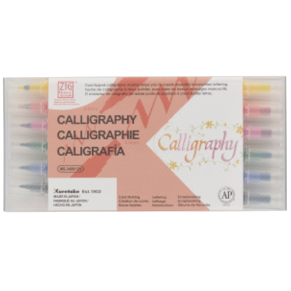 ZIG Memory System Calligraphy 12 Colour Set